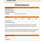 Download Method Statement - Rewire of Electrical Installation